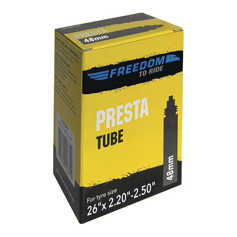 Freedom 26 x 2.20-2.50 48mm Presta Valve Tube | Inner Tubes | Bicycle ...